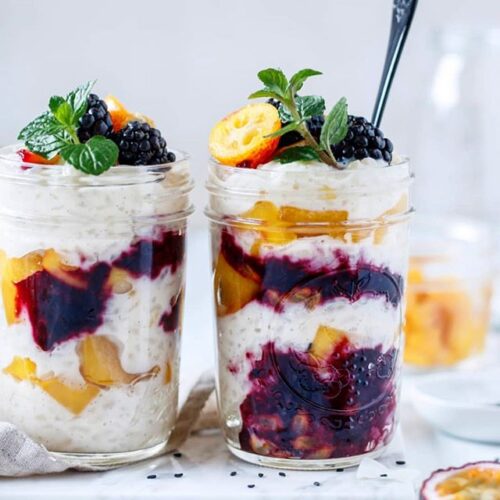 Coco-Mango Rice Parfait - Smartfruit